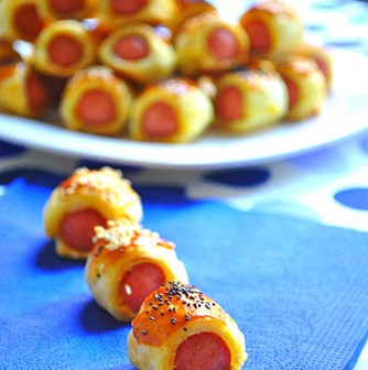 Minis Feuilletés à la Saucisse Fumée - Cuisinons En Couleurs