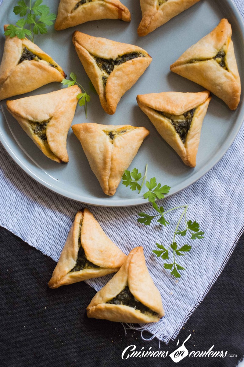 Fatayers aux épinards et à la feta - Cuisinons En Couleurs