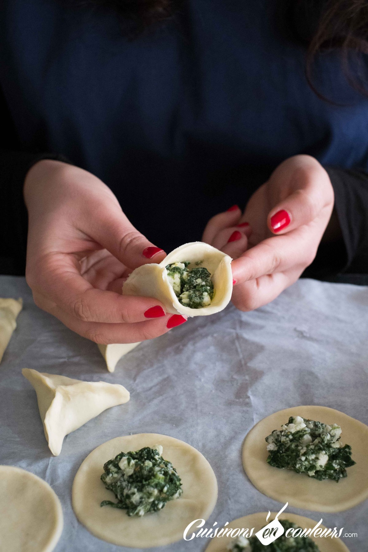 Fatayers aux épinards et à la feta - Cuisinons En Couleurs