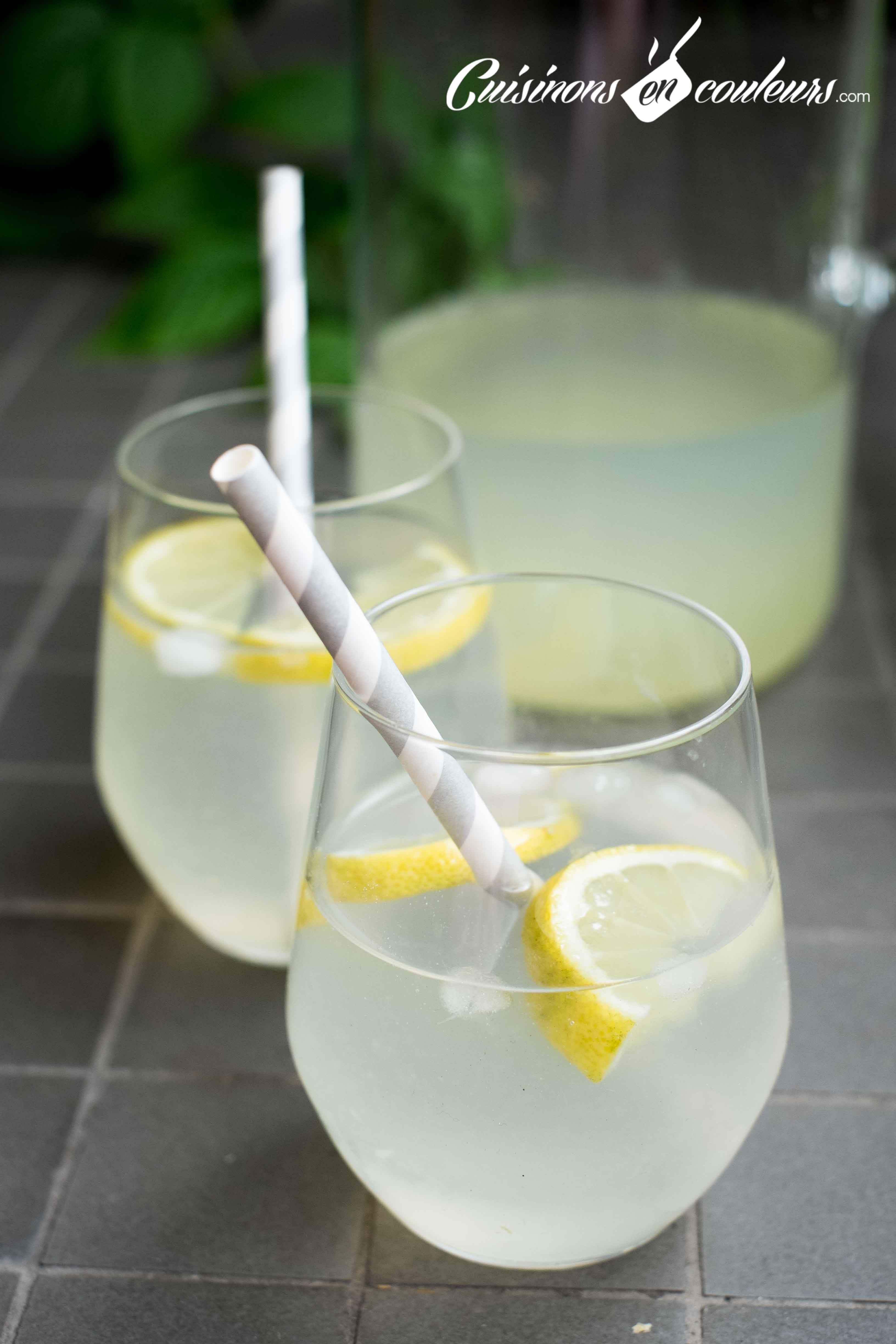 Citronnade à la fleur d'oranger de Liza - Cuisinons En Couleurs
