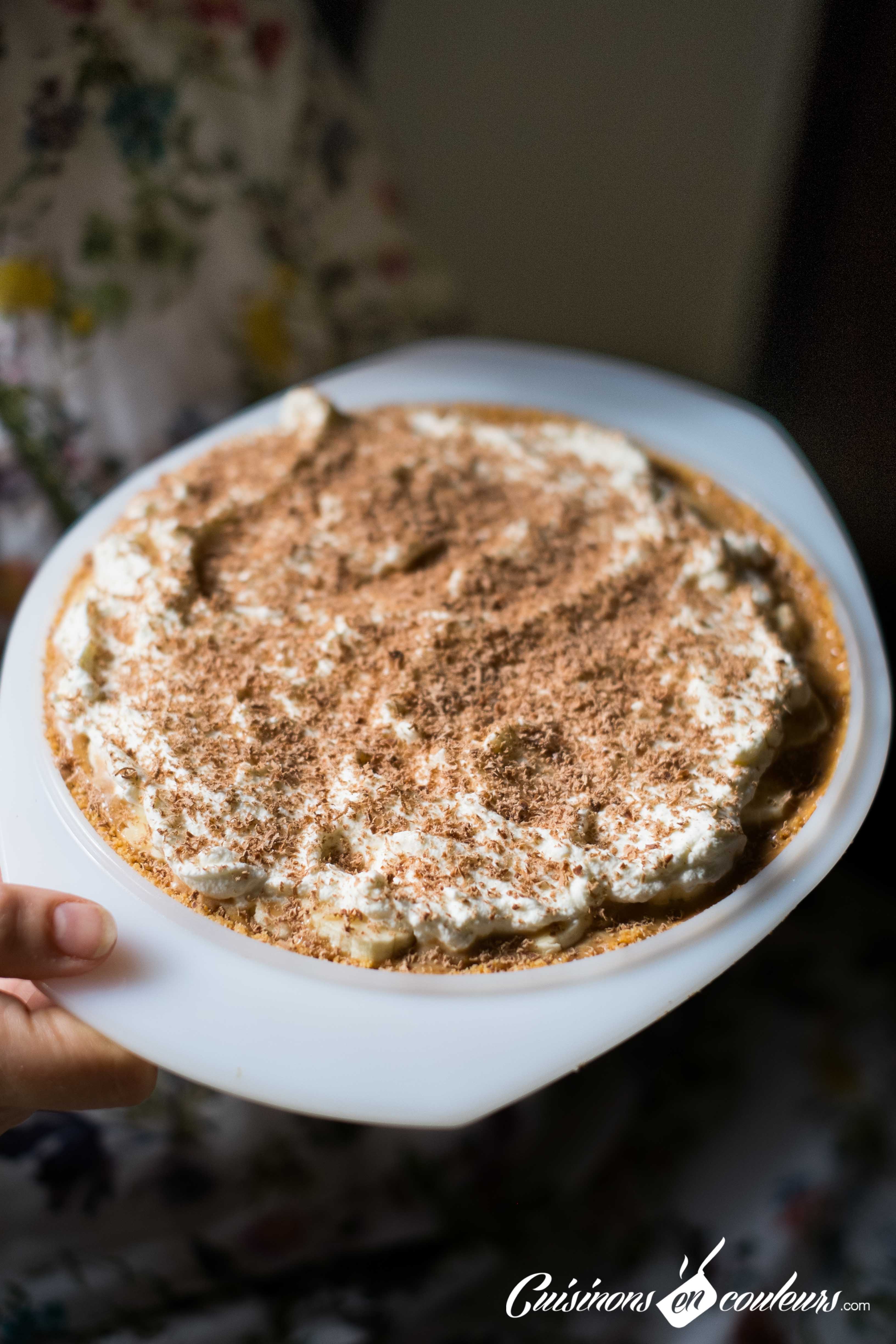 Banoffee Pie, tarte à la banane et au caramel - Cuisinons En Couleurs