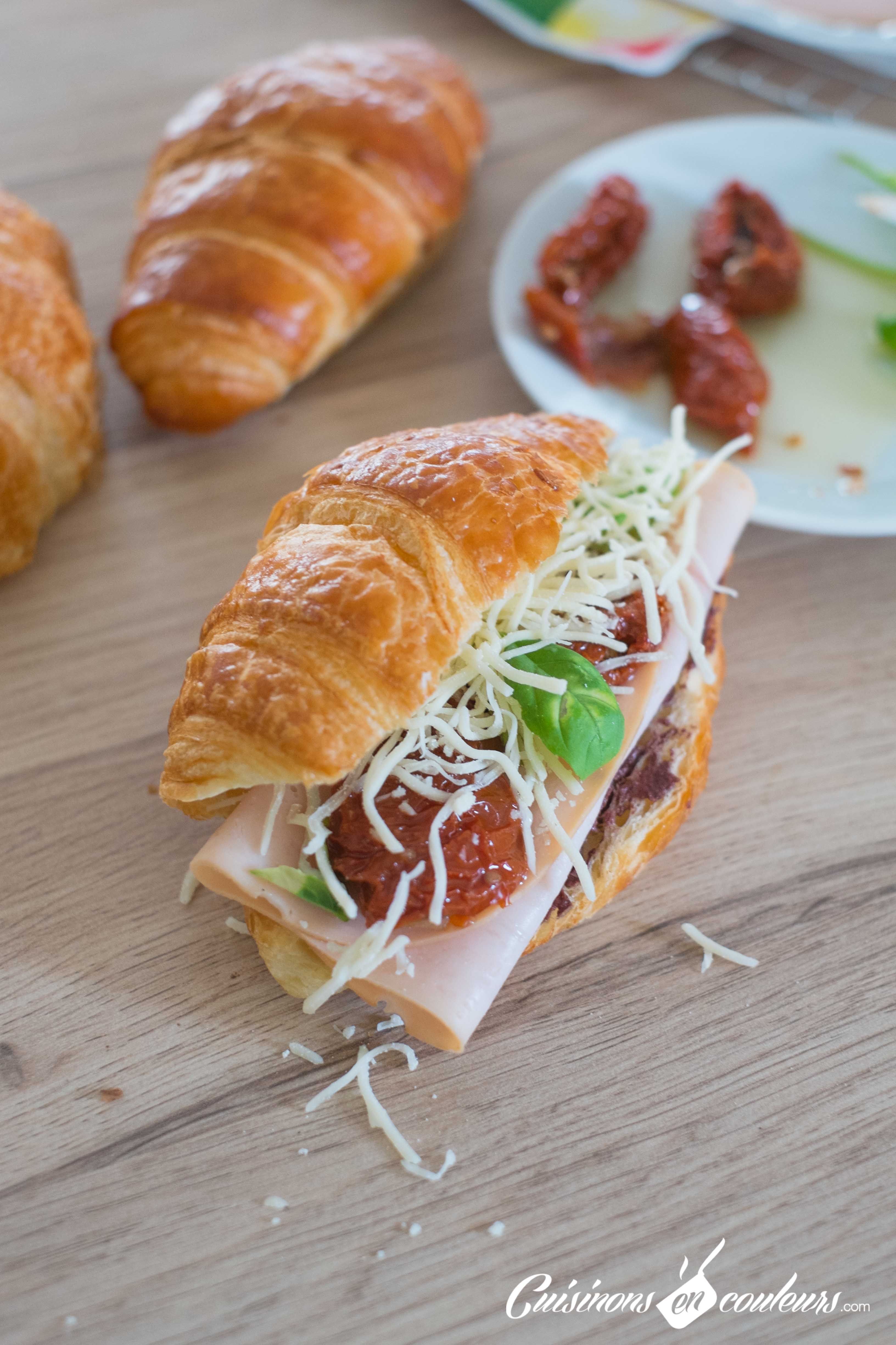 Croissants farcis à l'italienne - Cuisinons En Couleurs