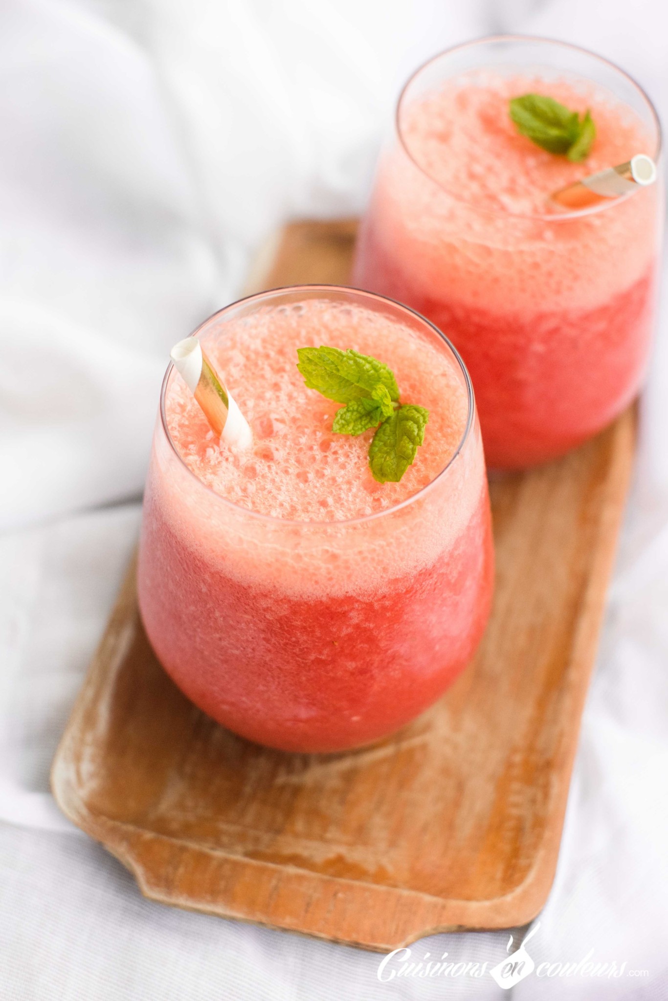 Jus de fraises, orange et citrons verts - Cuisinons En Couleurs