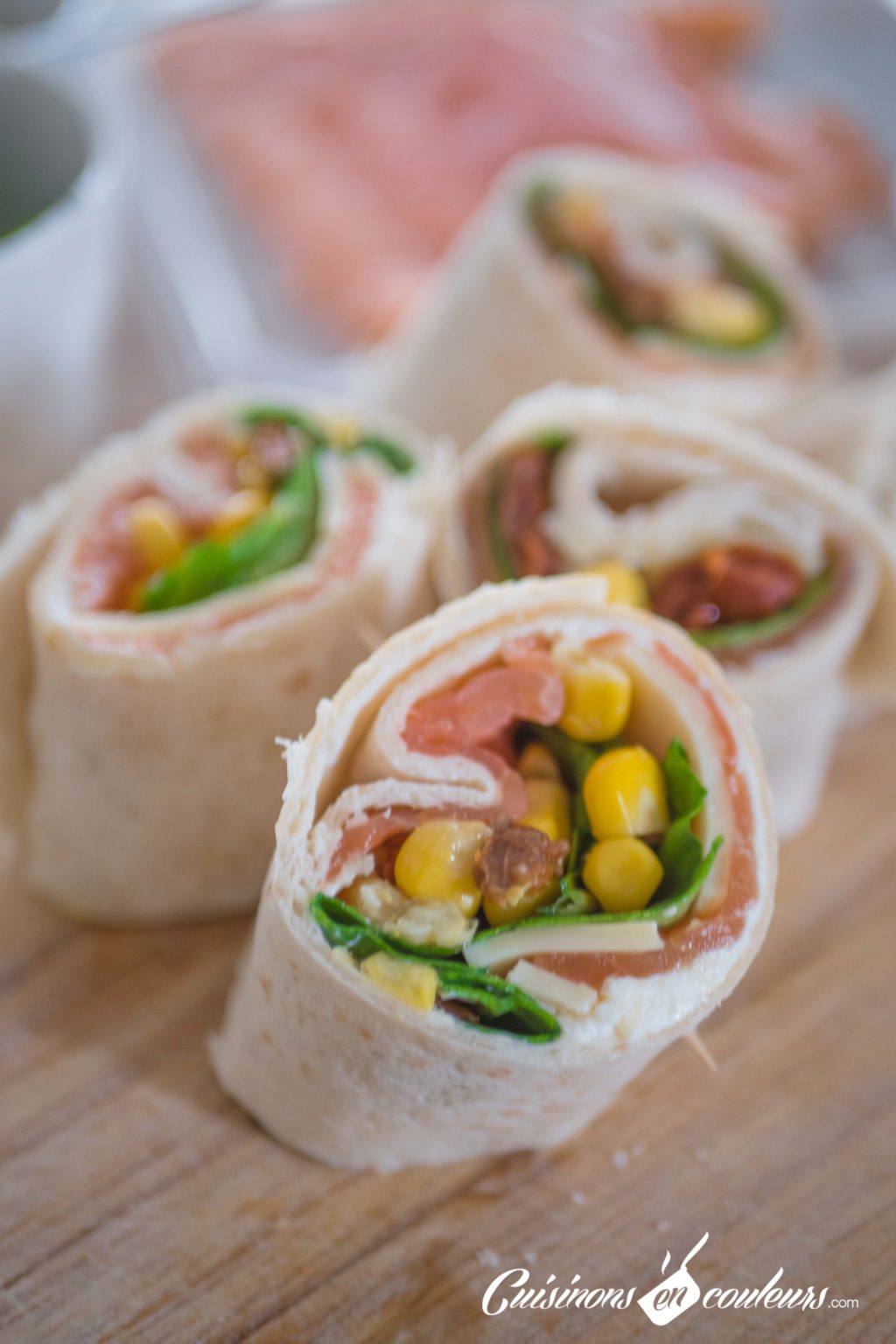 Wrap au saumon et aux épinards - Cuisinons En Couleurs