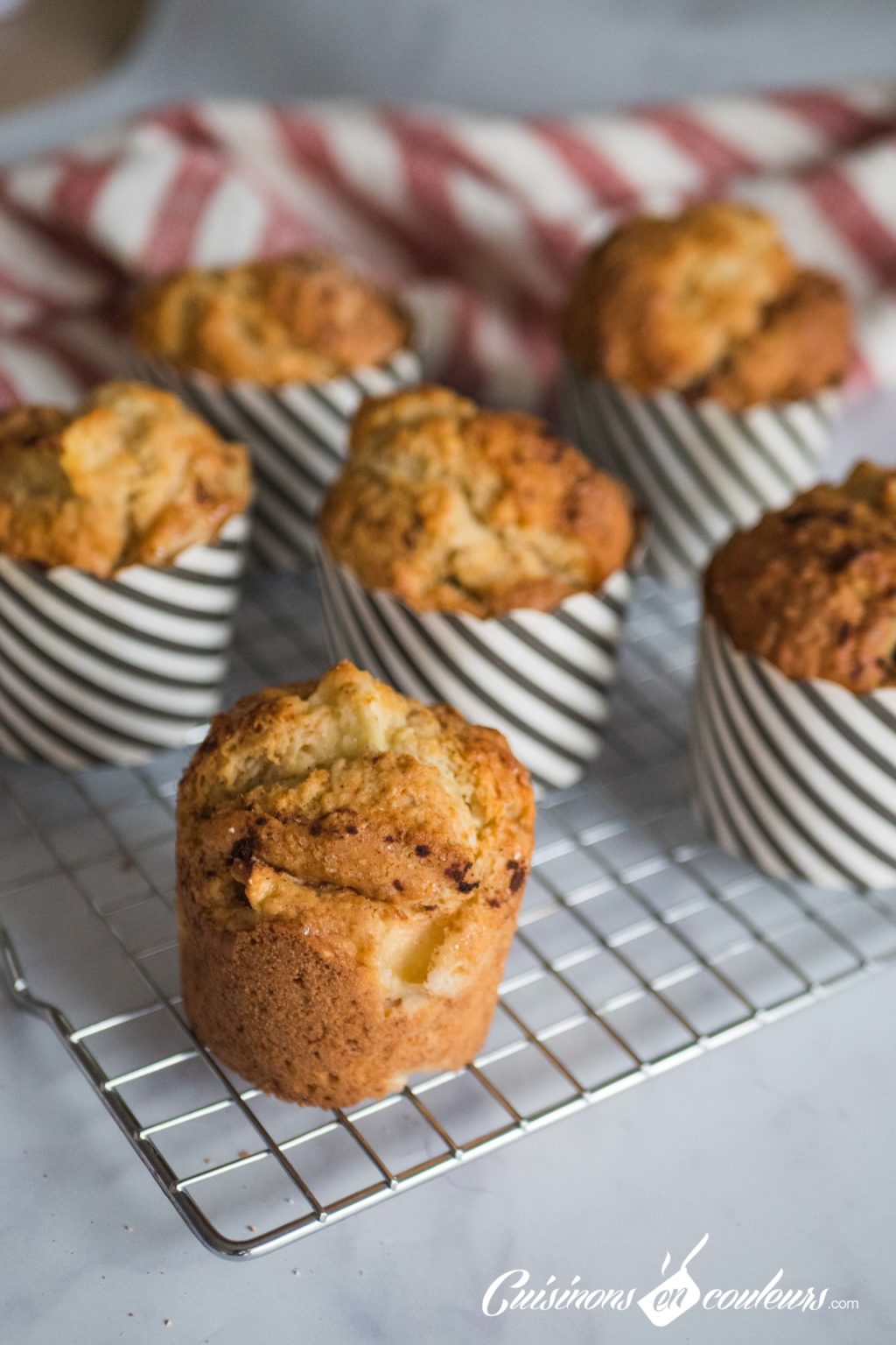 Muffins aux pommes et à la cannelle - Cuisinons En Couleurs