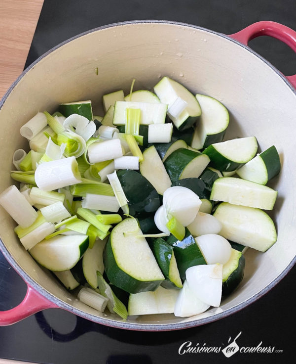 Velouté de courgettes et poireau - Cuisinons En Couleurs