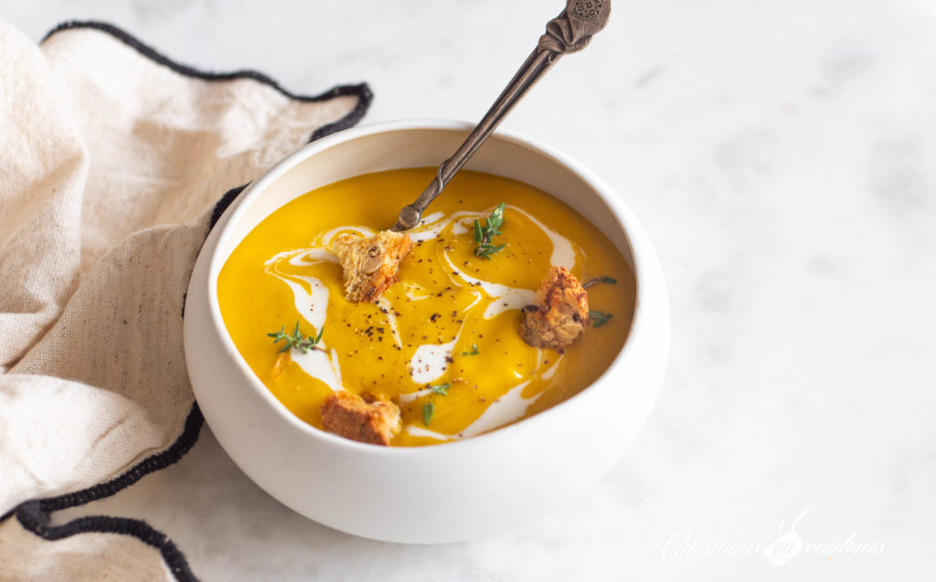 Velouté de carottes et poireaux - Cuisinons En Couleurs