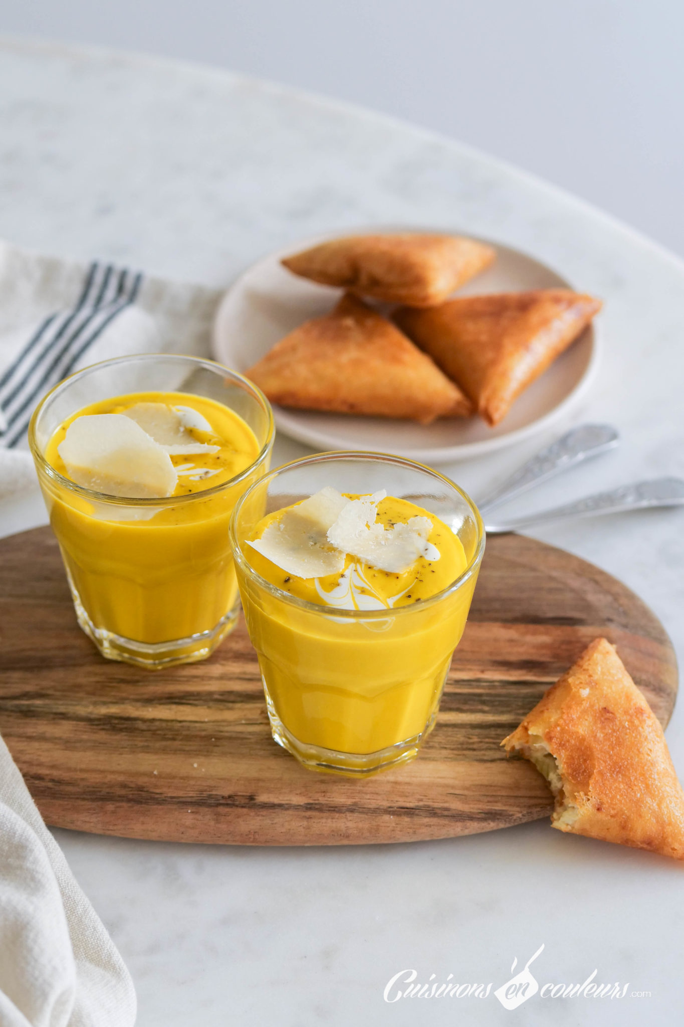 Velouté de carottes au parmesan - Cuisinons En Couleurs