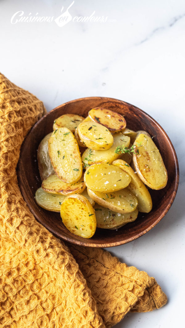 Pommes de terre sautées à l'ail et au thym - Cuisinons En Couleurs