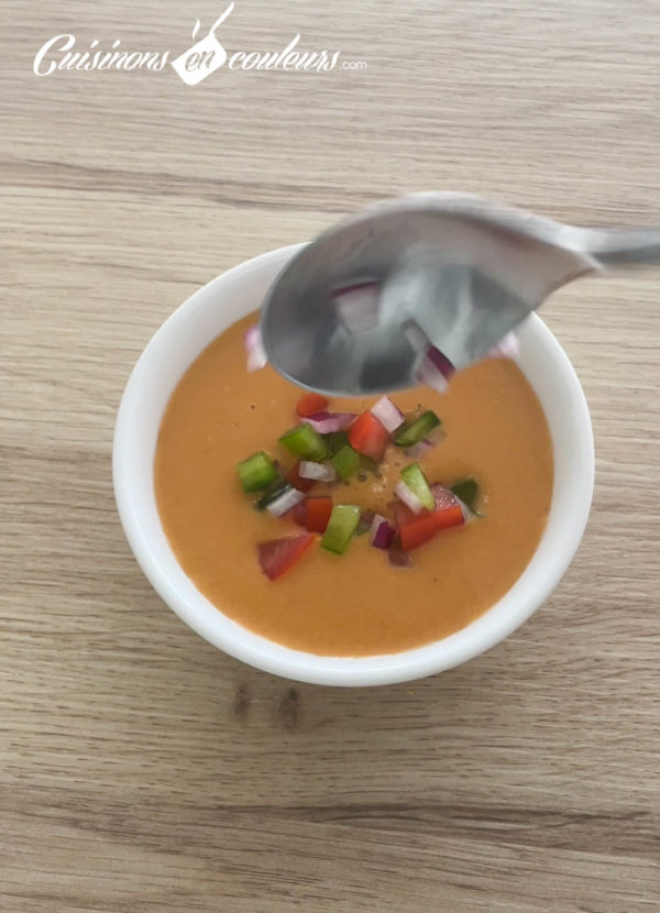 La véritable recette du Gaspacho Andalou - Cuisinons En Couleurs