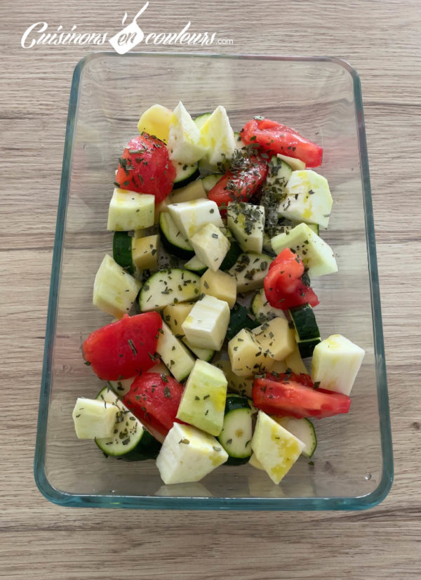 Saumon et légumes au four - Cuisinons En Couleurs