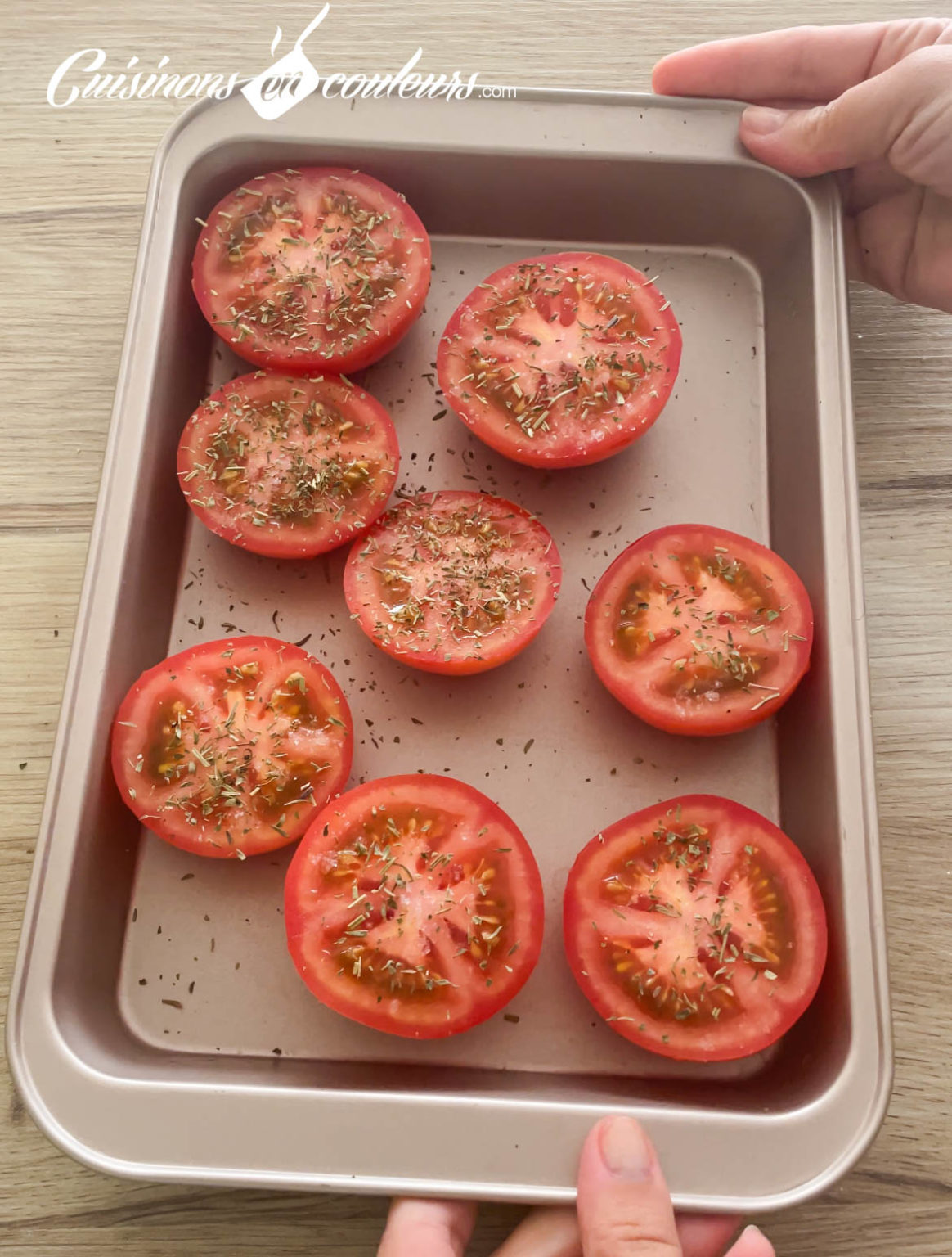 Tomates rôties aux herbes de Provence - Cuisinons En Couleurs