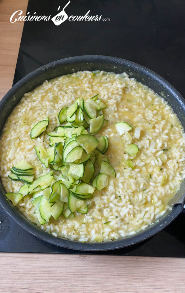 Risotto aux courgettes - Cuisinons En Couleurs