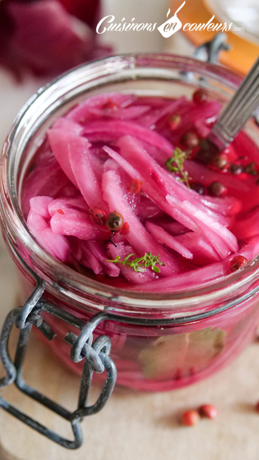 Pickles d'oignons rouges - Cuisinons En Couleurs