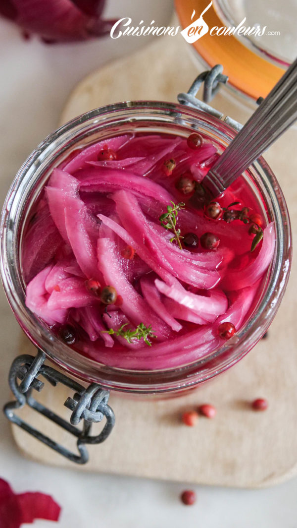 Pickles d'oignons rouges - Cuisinons En Couleurs