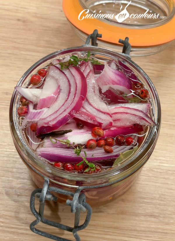 Pickles d'oignons rouges - Cuisinons En Couleurs