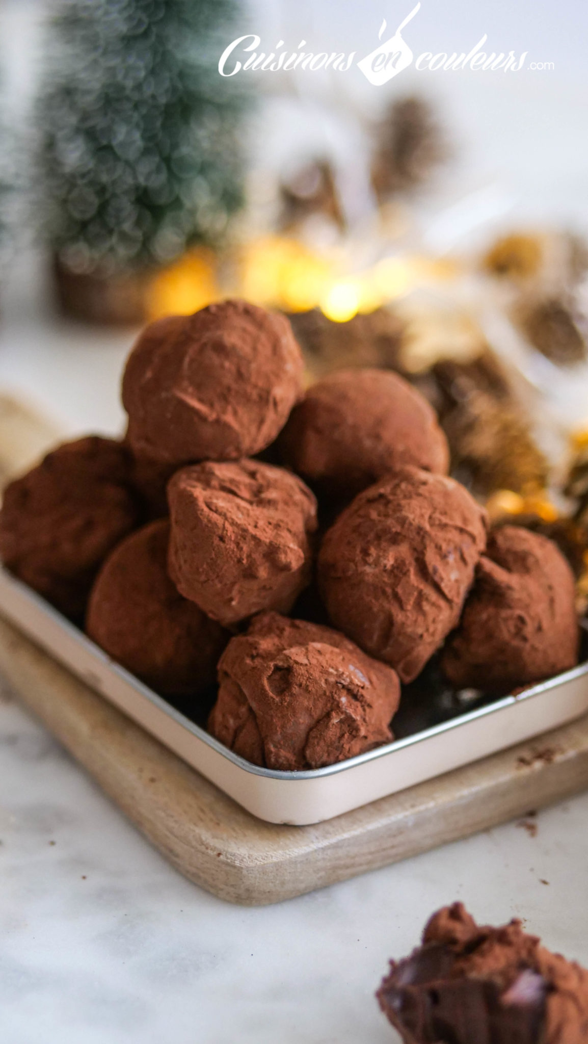 Truffes au chocolat maison - Cuisinons En Couleurs