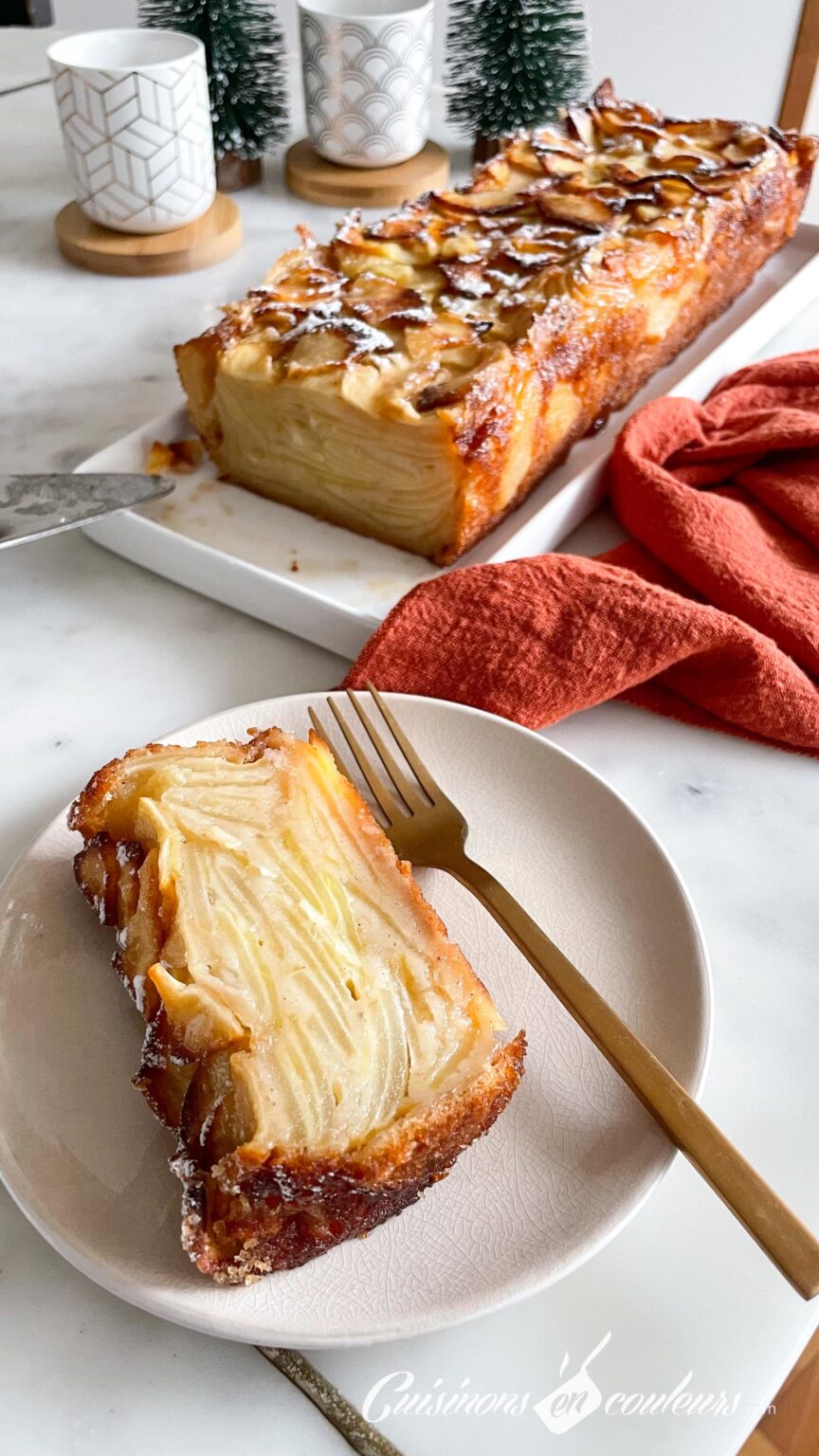 Gâteau invisible aux pommes - Cuisinons En Couleurs